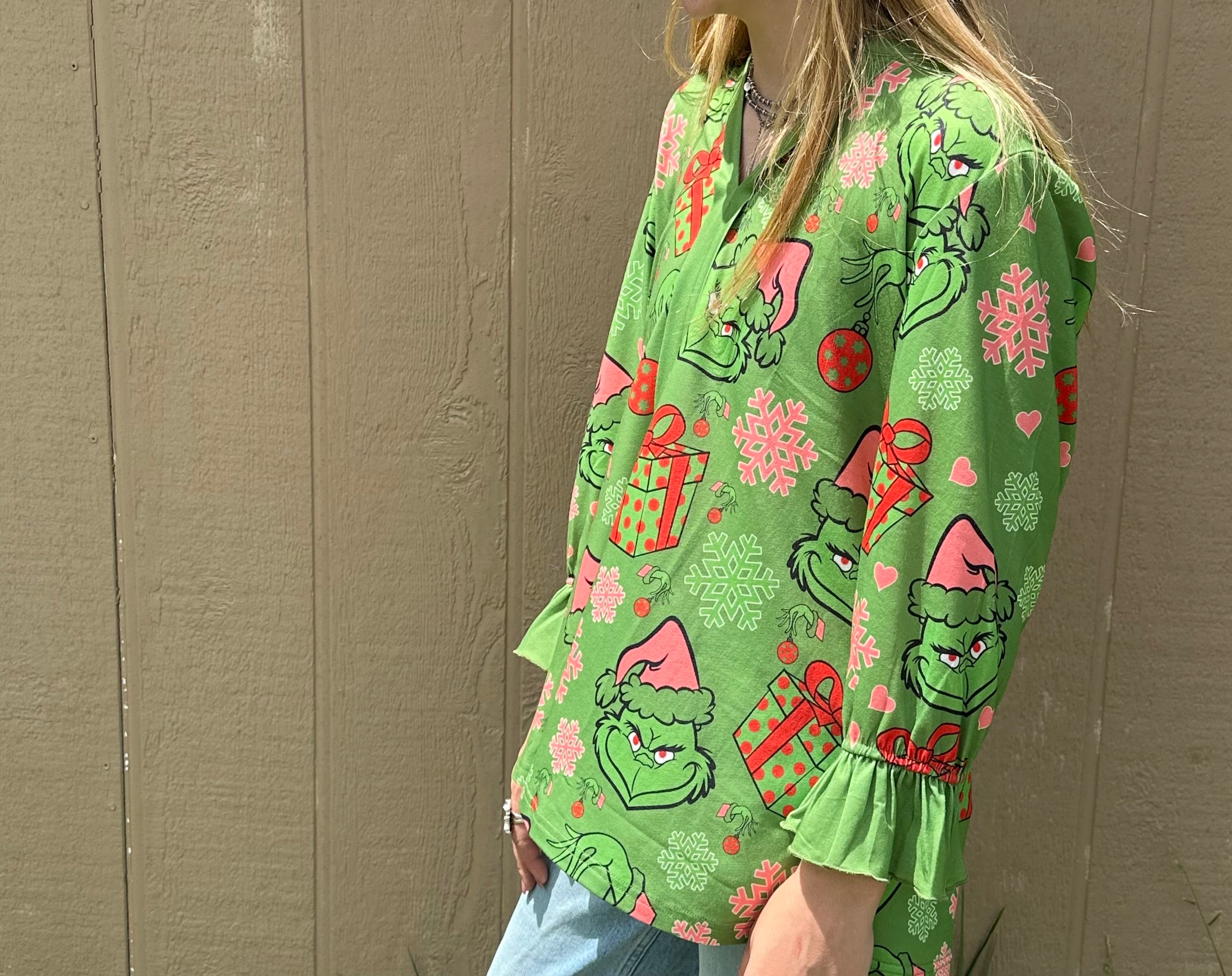 Mean Green Christmas Shirts – JazzyDixieland Boutique